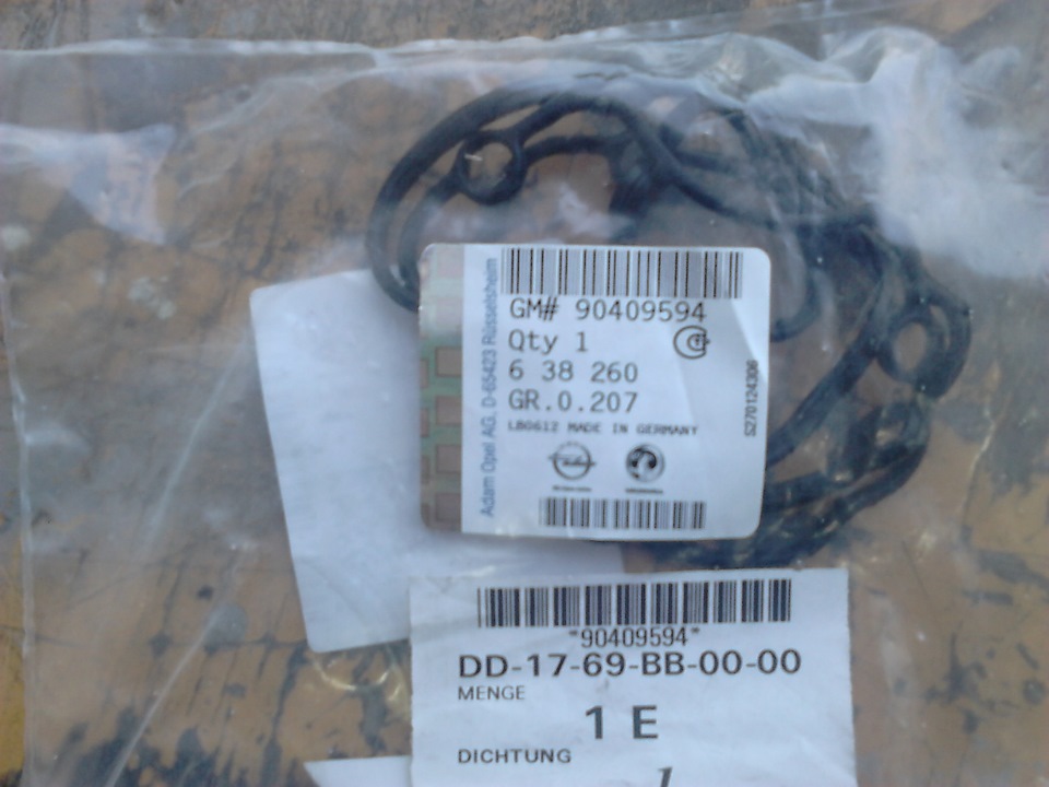 90409594 Прокладка клап. крышки GM | Запчасти на DRIVE2