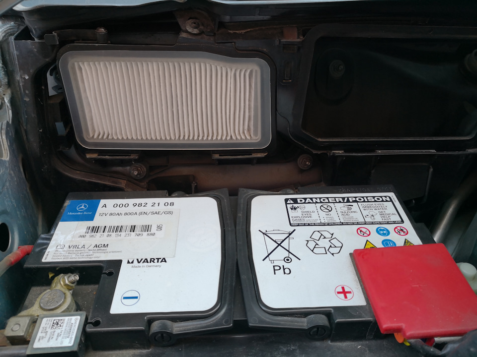 A0009822108 Стартерная аккумуляторная батарея Mercedes | Запчасти на DRIVE2