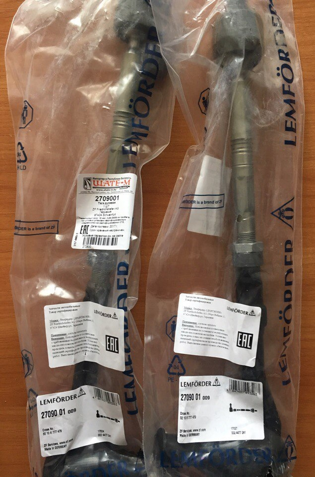 2709001 Поперечная рулевая тяга LEMFORDER | Запчасти на DRIVE2