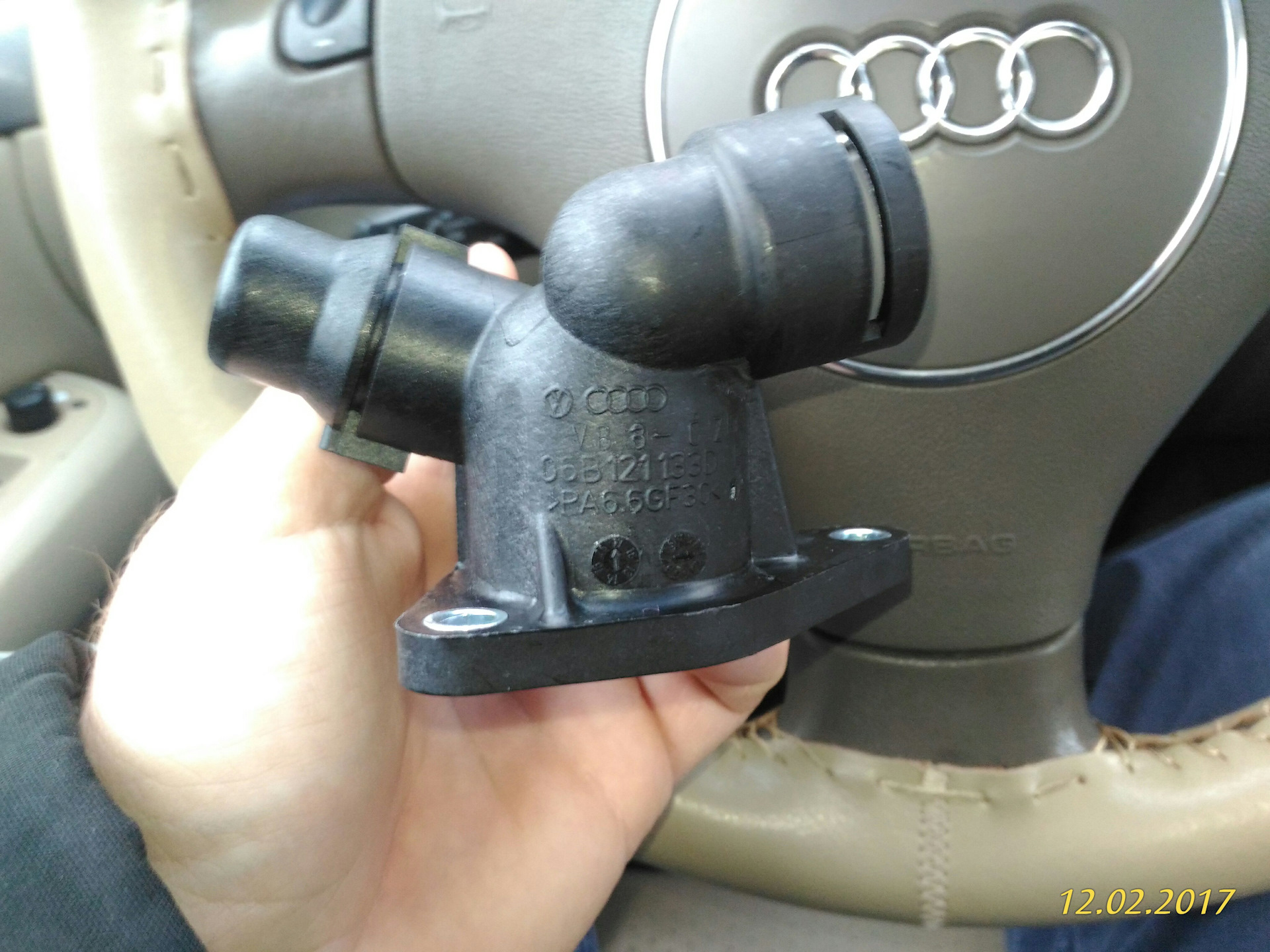 Тройник охлаждения. Помогите с размером колечек. — Audi A4 (B6), 1,8 л ...