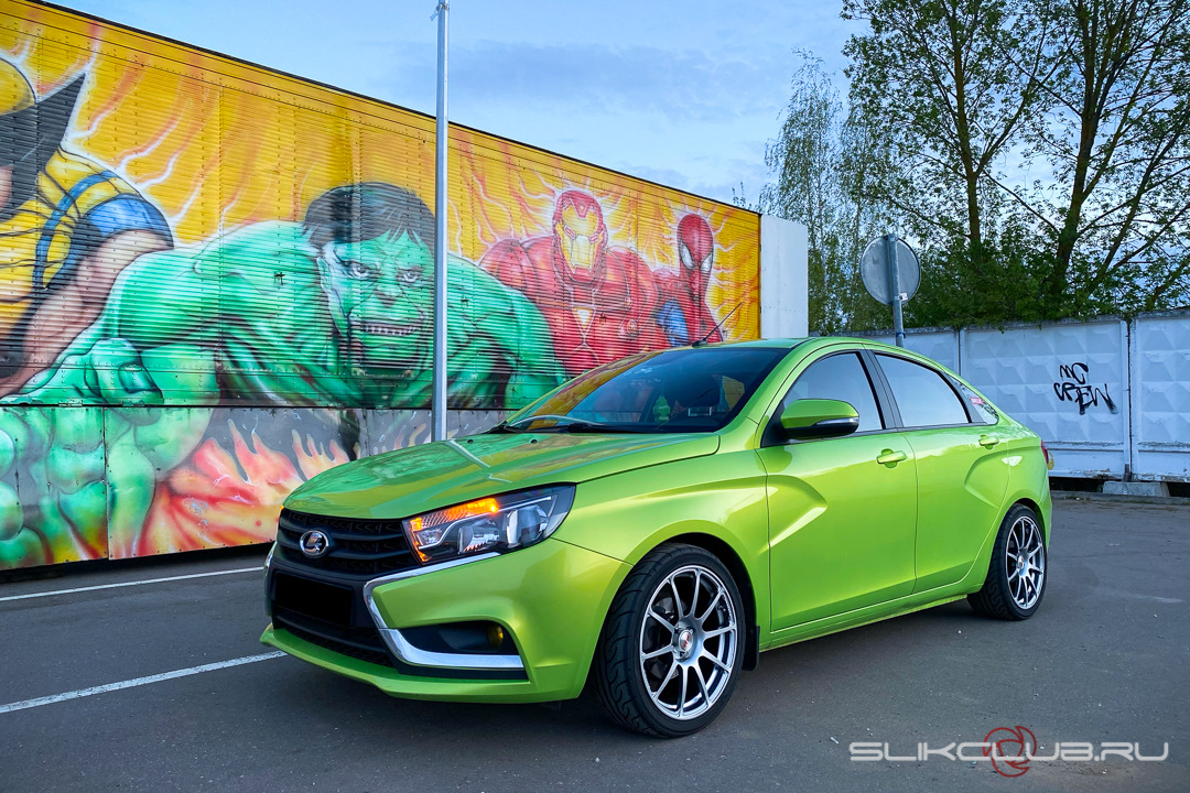 Кованые диски Slik L777 EVO и Lada Vesta — Kolesoffnet на DRIVE2