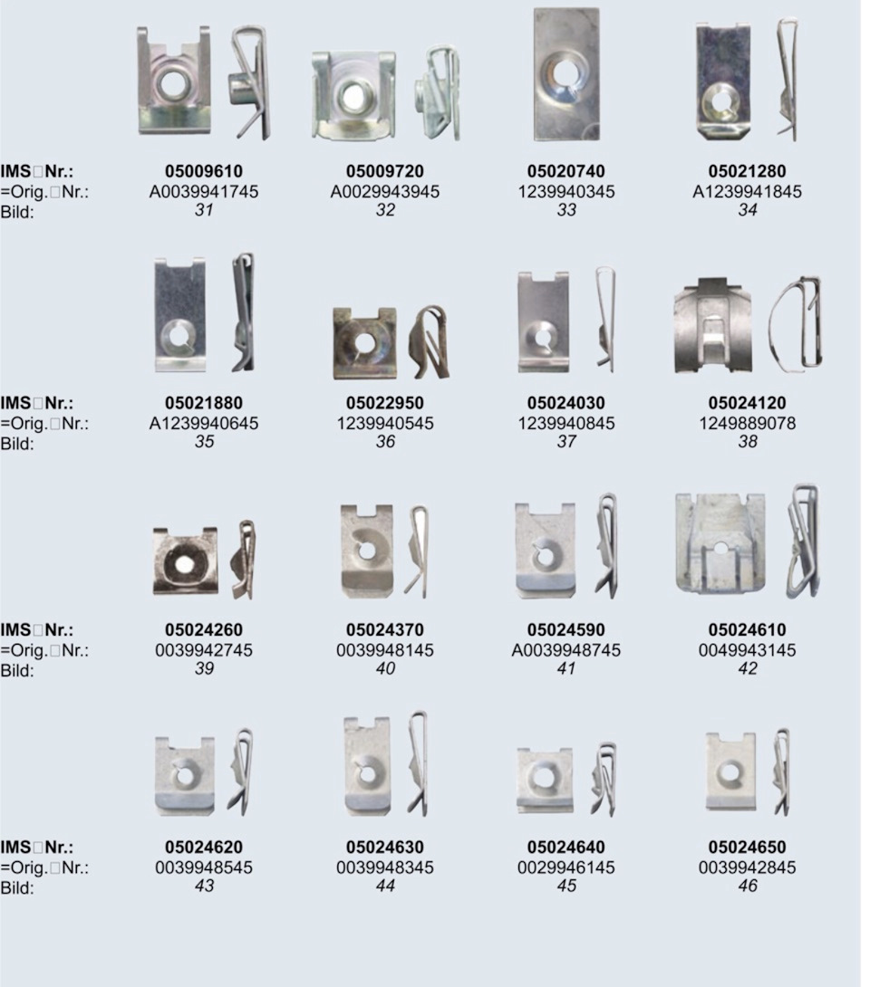 A0049943145 Клипса крепежная Mercedes | Запчасти на DRIVE2