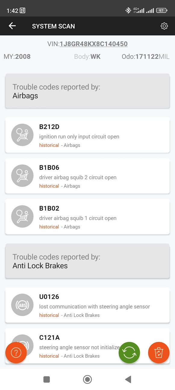 Ошибка B212D (И вытекающие B1B06 и B1B02) — Jeep Grand Cherokee (WK), 3 ...