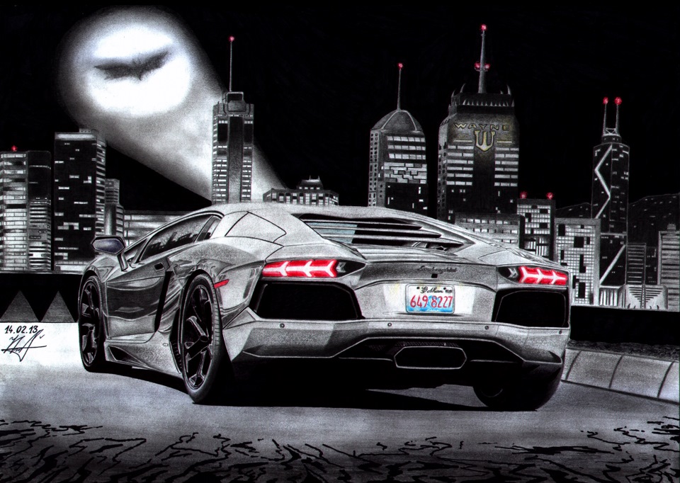 Aventador "Bruce Wayne" — Сообщество «Кабинет Рисования DRIVE2» на DRIVE2