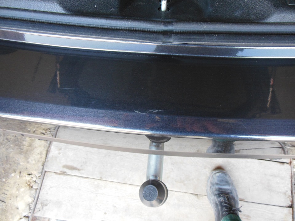 Накладка на задний бампер. — Subaru Forester (SJ), 2 л, 2013 года ...