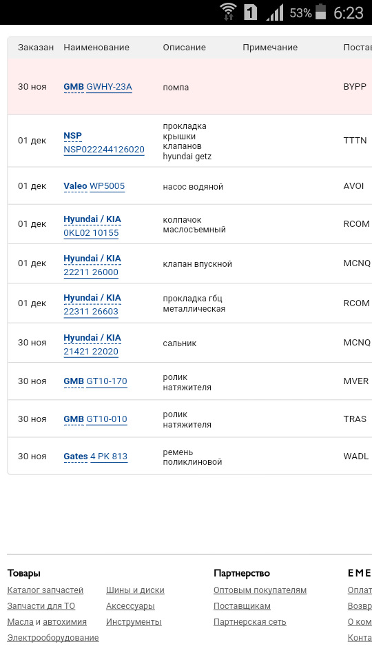 GWHY23A Насос водяной GMB | Запчасти на DRIVE2