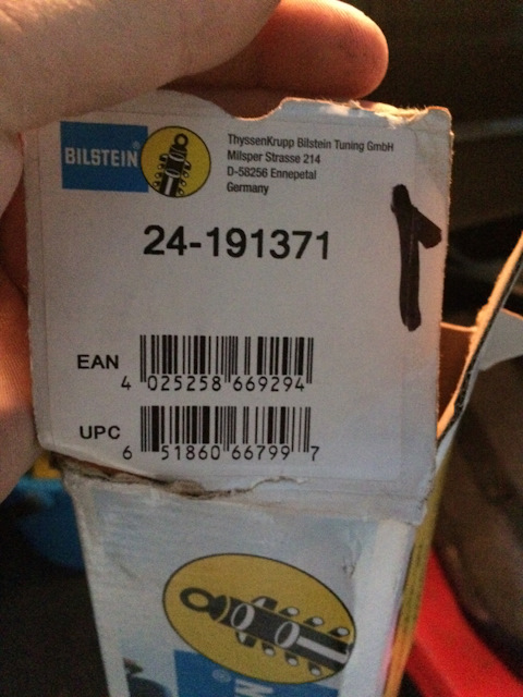 24191371 Спортивный амортизатор задний серии B6 sport BILSTEIN ...