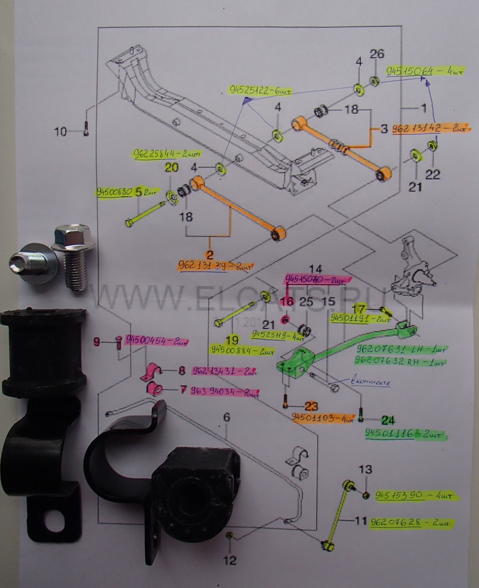 96207628 Стойка стабилизатора GM | Запчасти на DRIVE2