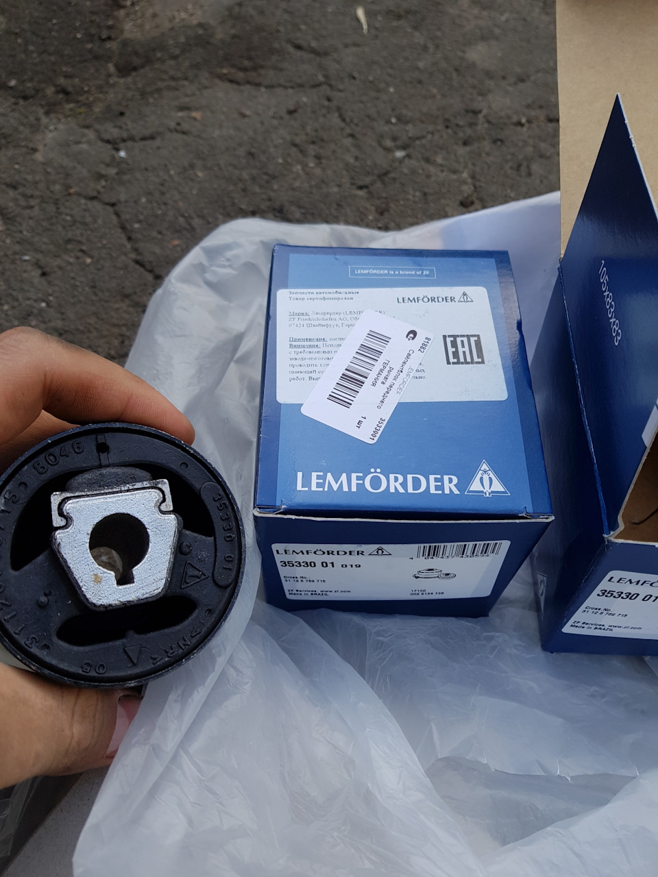 3533001 Сайлентблок рычага подвески LEMFORDER | Запчасти на DRIVE2