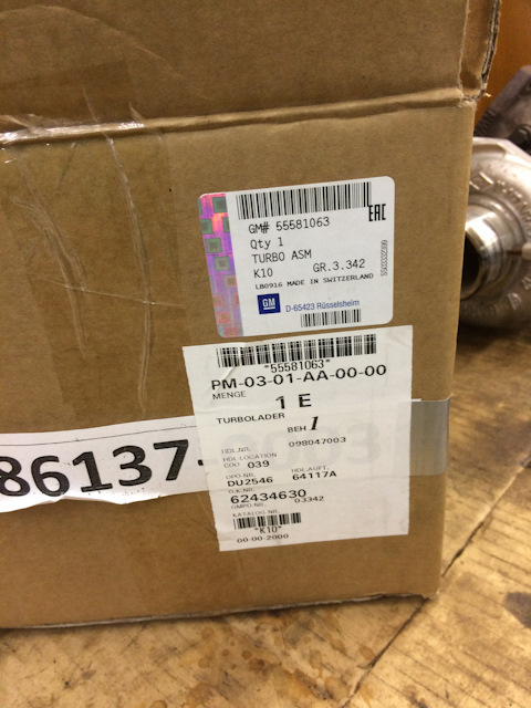 55581063 Турбокомпрессор GM | Запчасти на DRIVE2