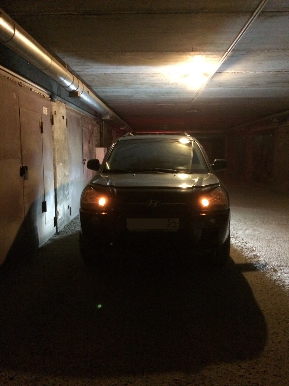 Оранжевые габариты))) — Hyundai Tucson (JM), 2 л, 2007 года ...