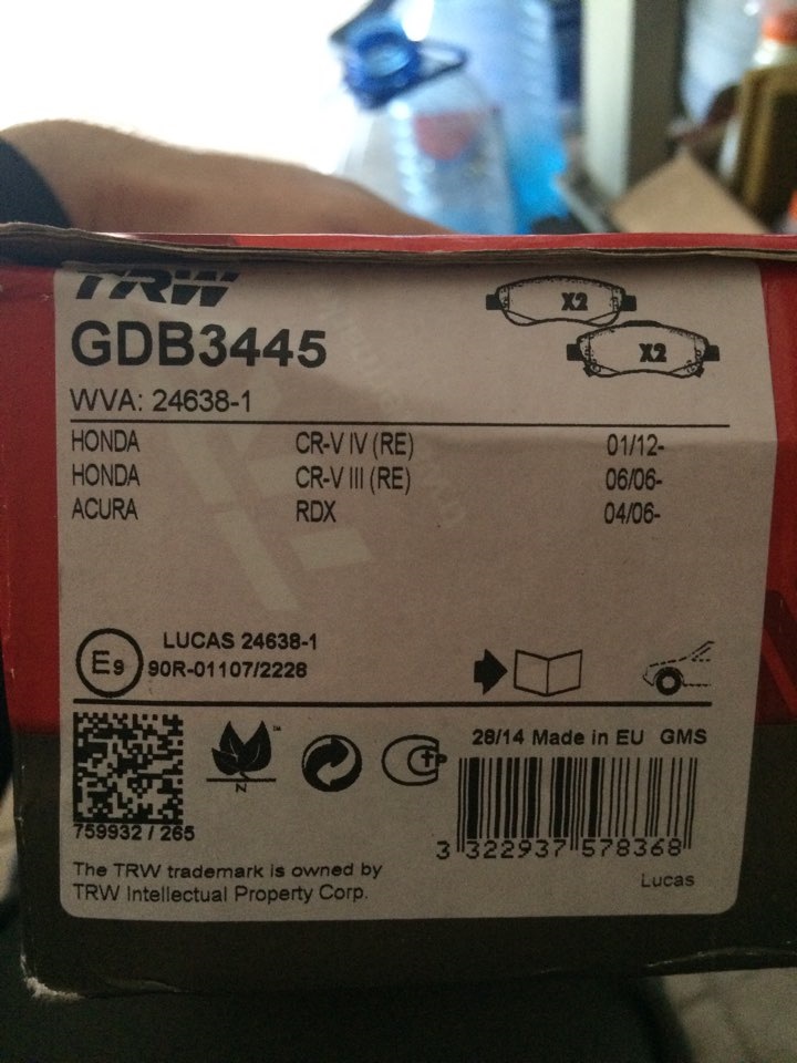 ТО 8 /80.000км — Honda CR-V (RE), 2 л, 2008 года | плановое ТО | DRIVE2