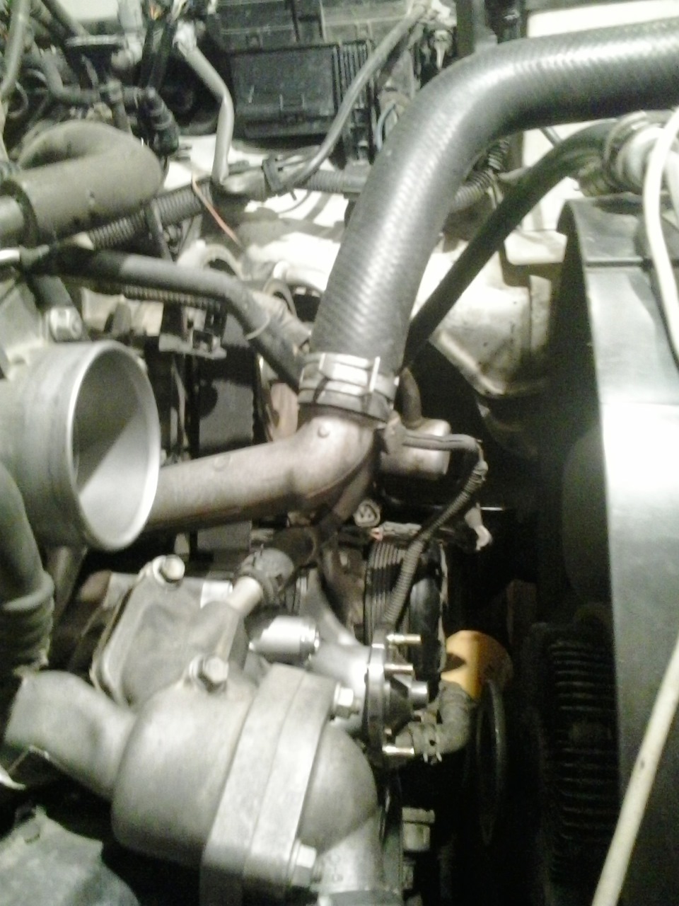 Замена кронштейна муфты вентилятора — Lexus LX (UZJ100), 4,7 л, 2003 ...