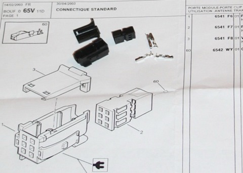 6542WY Фиксатор для жгута Peugeot Citroen | Запчасти на DRIVE2