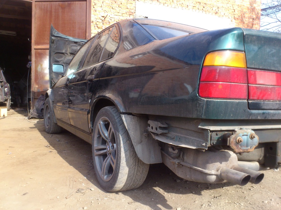 Новые пороги — BMW 5 series (E34), 2,5 л, 1989 года | кузовной ремонт | DRIVE2