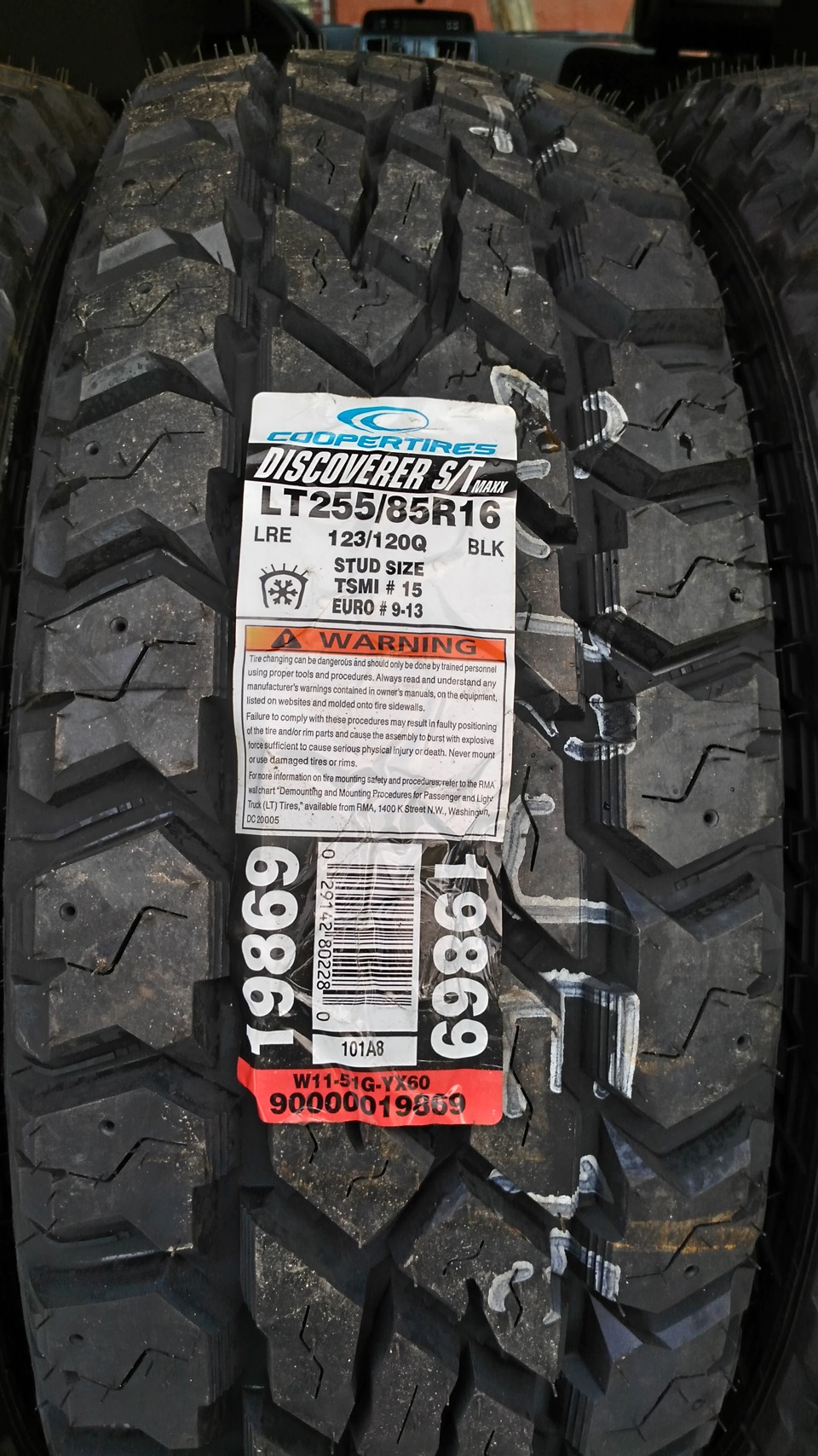 Купил COOPER S/T Maxx. — УАЗ Patriot, 2,7 л, 2013 года | шины | DRIVE2