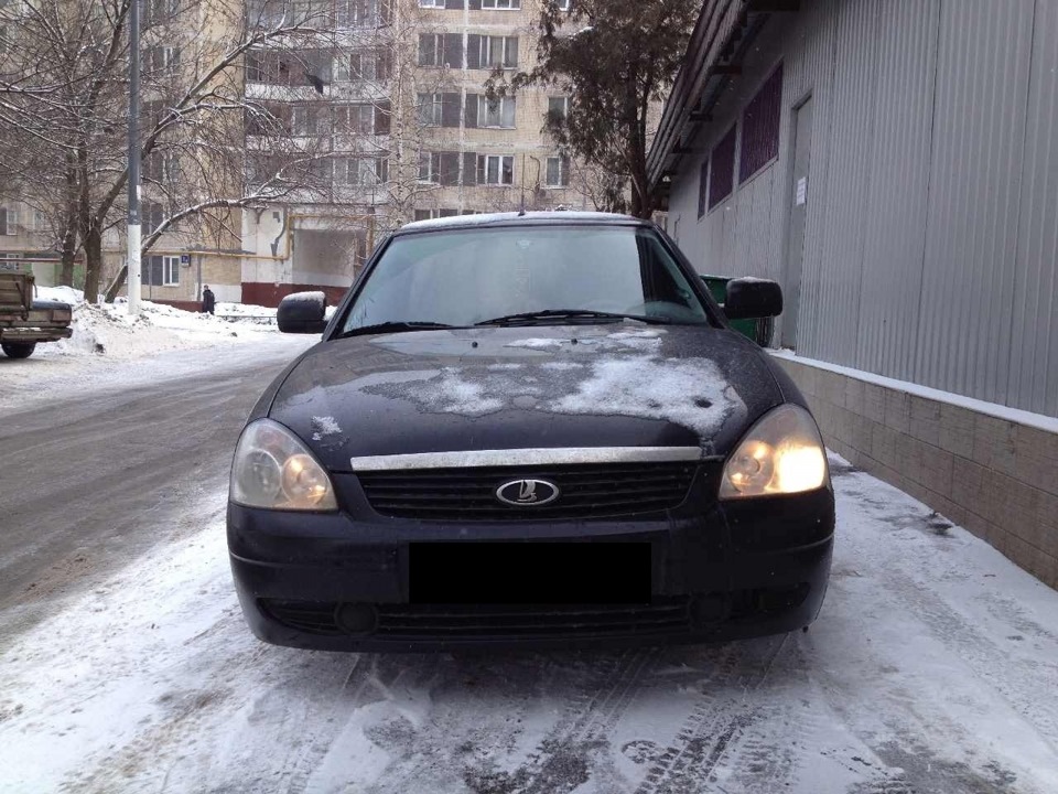 Лампочки ближнего света и габаритных огней. — Lada Приора седан, 1,6 л ...