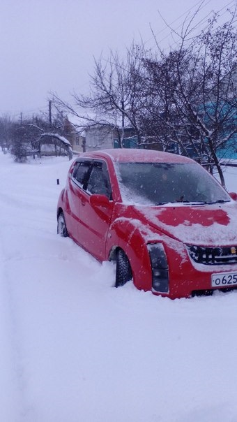 снег выпал! — Toyota Will Cypha, 1,3 л, 2004 года | фотография | DRIVE2