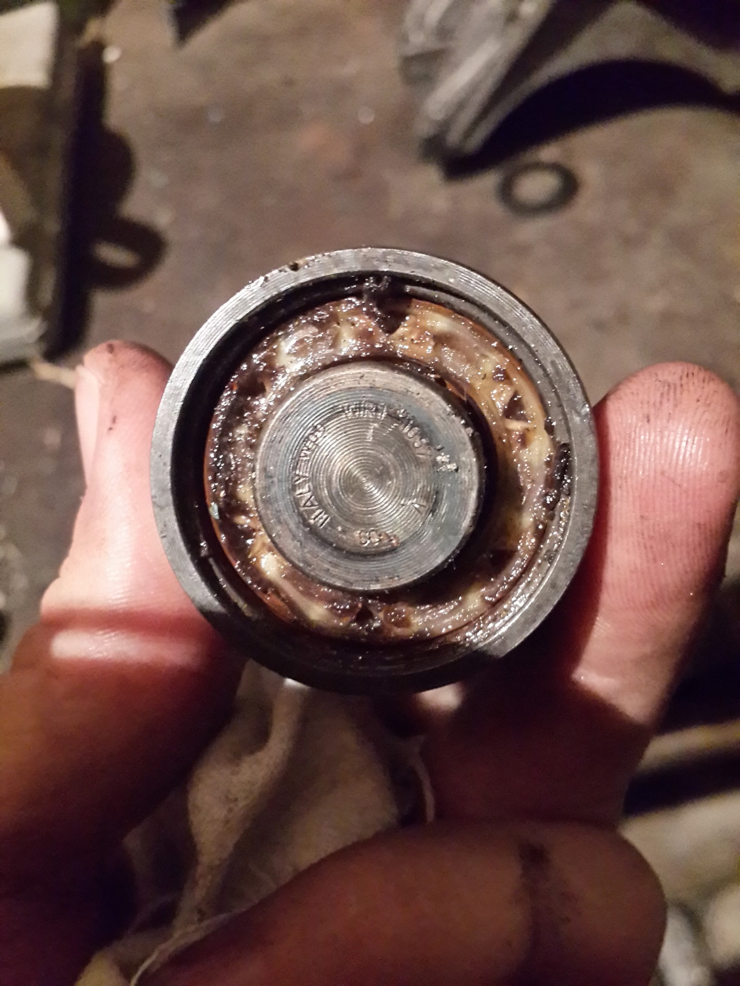 подшипник вискомуты нового образца — Audi S6 (C4), 2,2 л, 1995 года ...