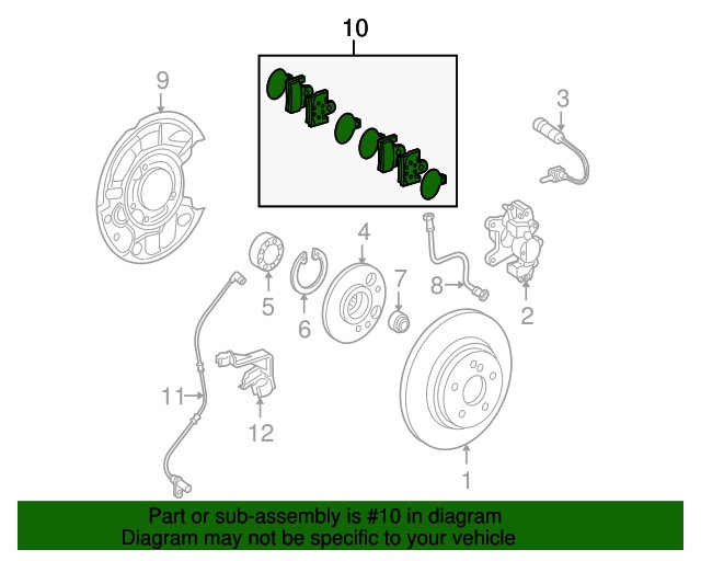 A0034202820 Комплект колодок тормозных Mercedes | Запчасти на DRIVE2