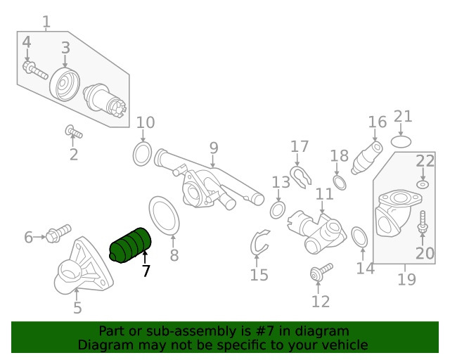 03H121113A Термостат VAG | Запчасти на DRIVE2