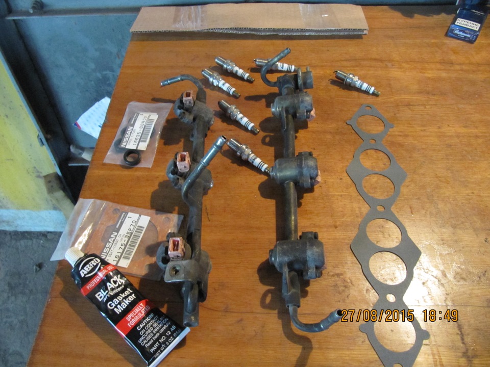 Впускной колллектор — Nissan Terrano I, 3 л, 1994 года | своими руками ...