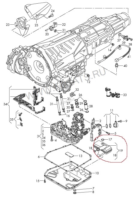 0B5325429E Фильтр масляный АКПП VAG | Запчасти на DRIVE2