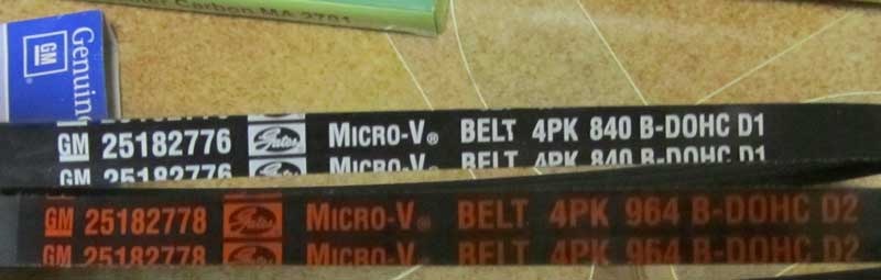 25182776 Поликлиновый ремень. Число ручьев 4 GM | Запчасти на DRIVE2