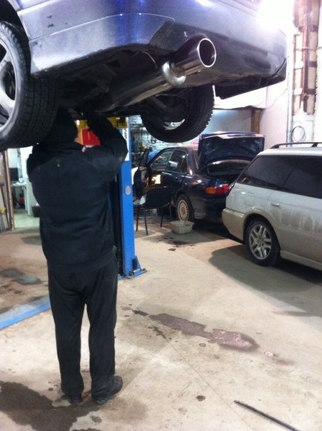 Выхлоп Fujitsubo Authorize R Jasma — Subaru B4 Be 2 л 2002 года