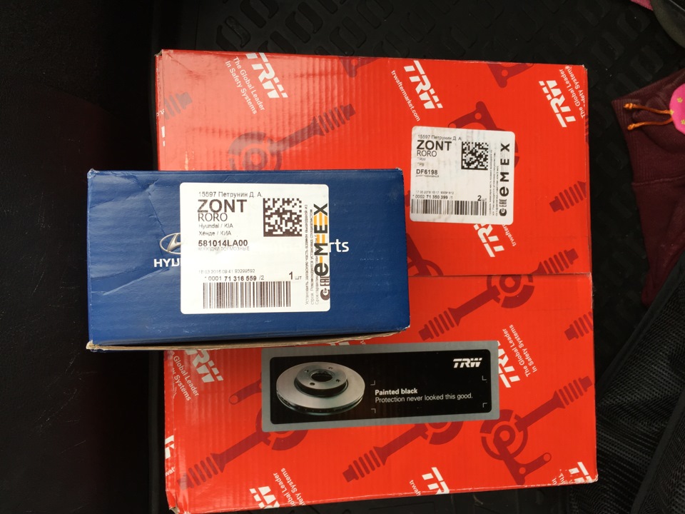 DF6198 Тормозной диск для HYUNDAI, KIA TRW | Запчасти на DRIVE2