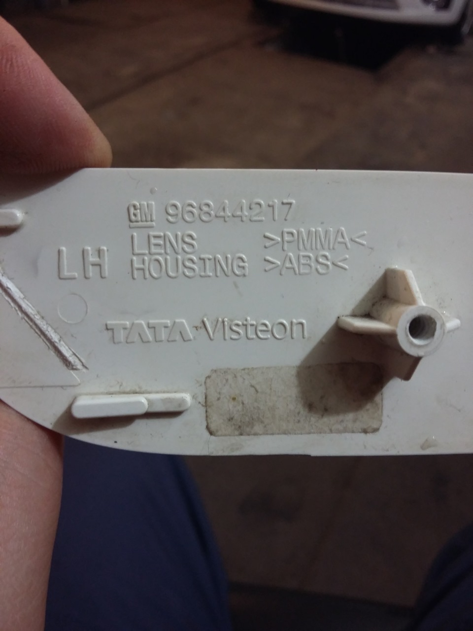 96844217 Катафот заднего бампера Chevrolet Spark M300 Ravon R2 GM ...