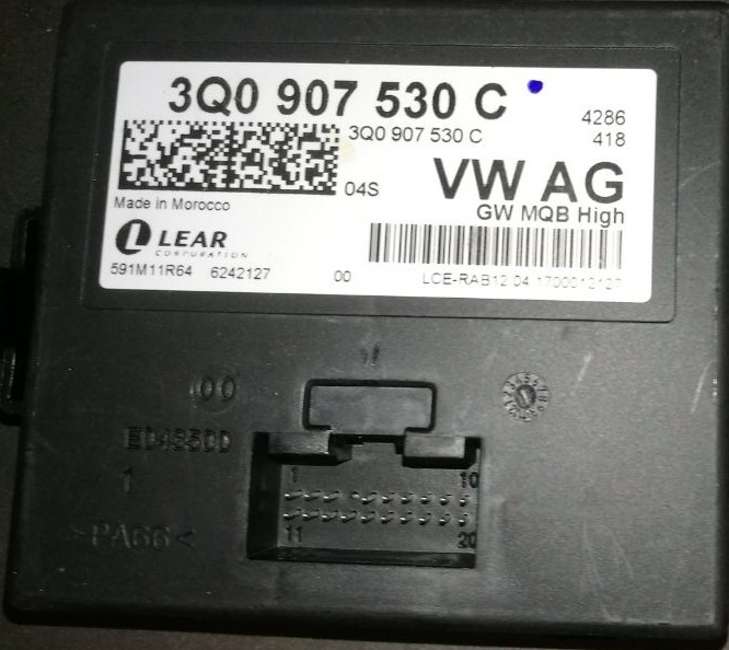 Замена гейта с 5Q0907530F на 3Q0907530C. — Skoda Octavia A7 Mk3, 1,4 л ...