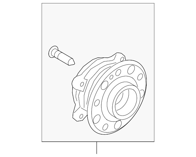 52720P2000 Задняя ступица с подшипником (в сборе) KIA HYUNDAI ...