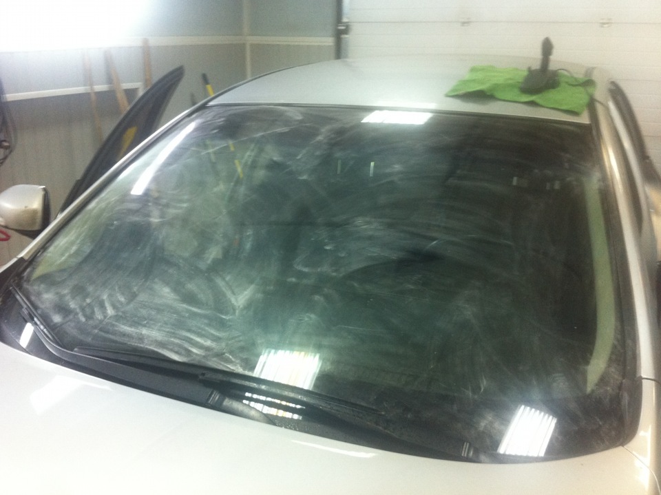 Тонировка лобового стекла — Nissan Teana (J32), 2,5 л, 2010 года ...
