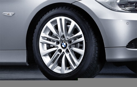 продам зимние шины на дисках — BMW 3 series (E90), 2 л, 2011 года ...