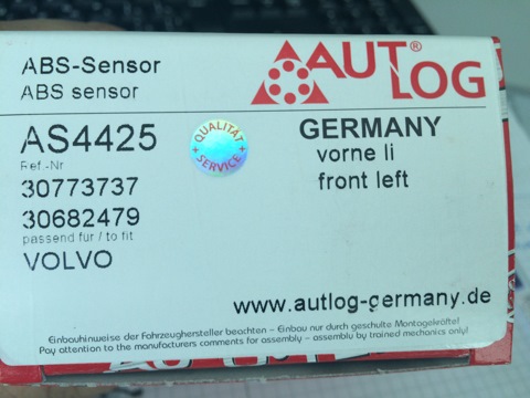 30773737 Датчик ABS Volvo | Запчасти на DRIVE2