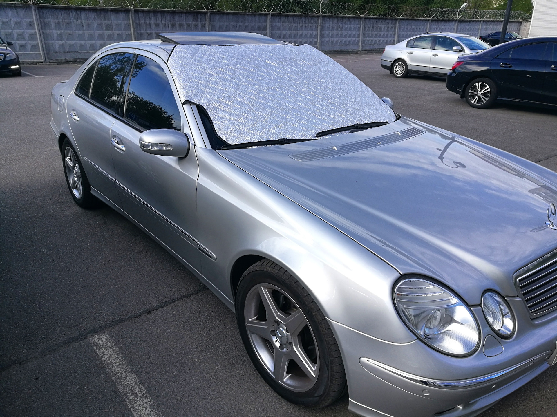 Защита от солнца + сетка в багажник — Mercedes-Benz E-Class (W211), 9,9 л, 2002 года ...