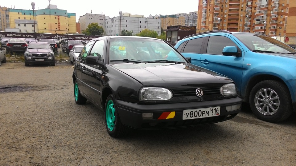 Передний бампер. — Volkswagen Golf Mk3, 1,4 л, 1997 года | стайлинг ...