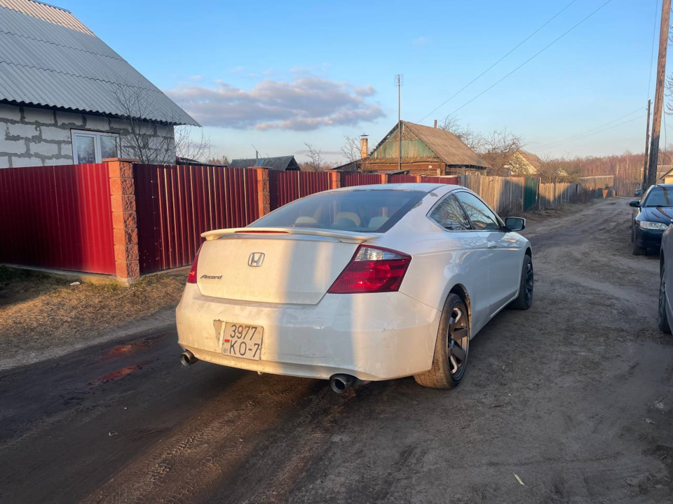 Раздвоенный выхлоп — Honda Accord Coupe (8G), 2,4 л, 2008 года | тюнинг ...