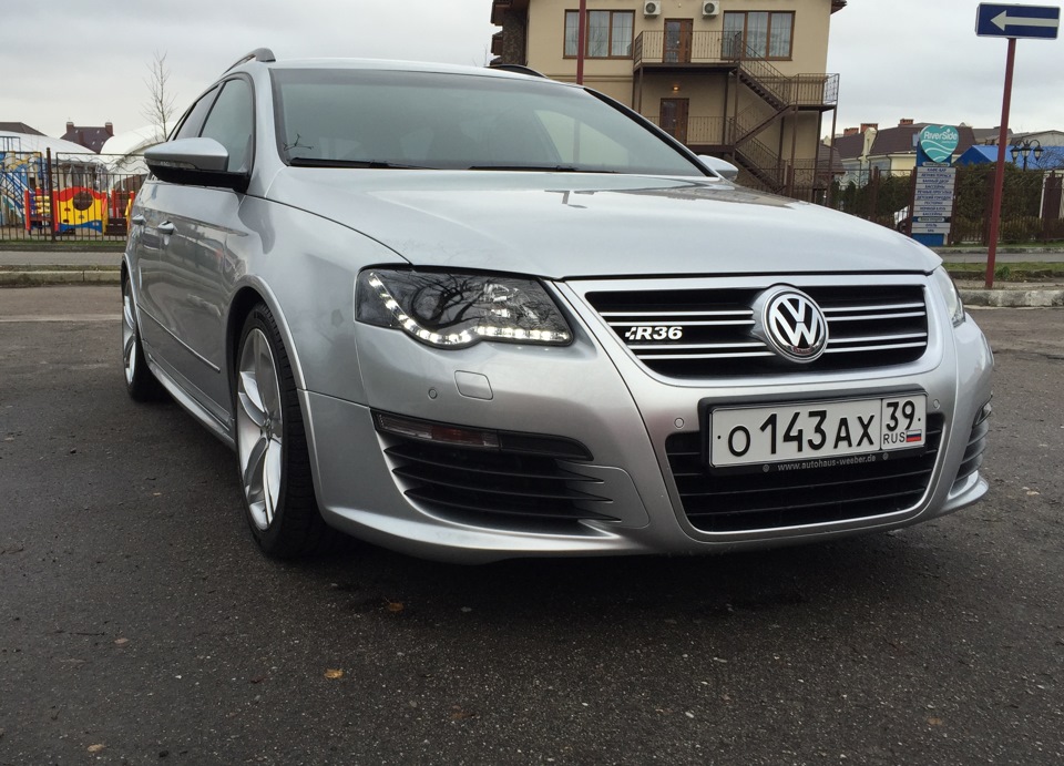 Обвес VW PASSAT R36 — Volkswagen Passat Variant (B6), 2 л, 2008 года ...