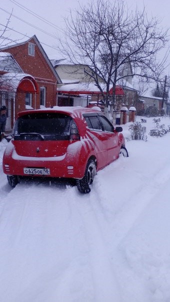 снег выпал! — Toyota Will Cypha, 1,3 л, 2004 года | фотография | DRIVE2