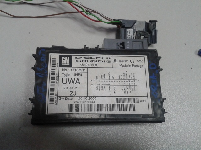 Инсталляция UHP4 (blutooth) — Opel Vectra C, 1,8 л, 2007 года ...