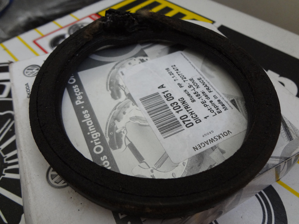 070103051A Уплотняющее кольцо, коленчатый вал VAG | Запчасти на DRIVE2