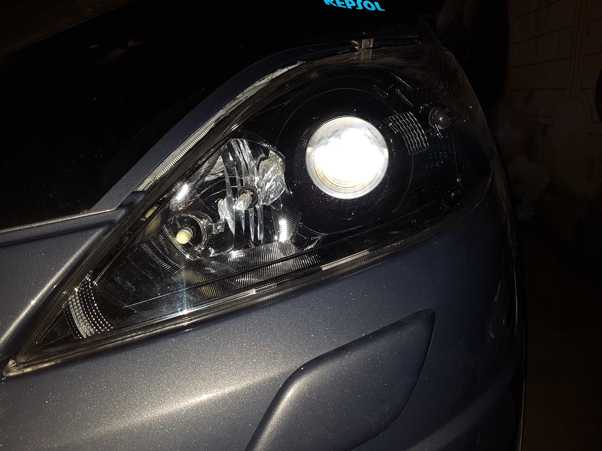 Фары в черном — Mazda 5 (2G), 2 л, 2008 года | стайлинг | DRIVE2