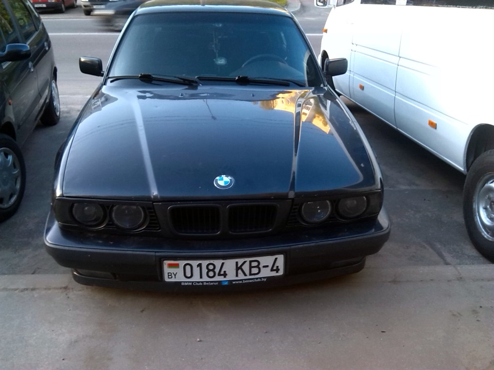 Hella Black and вlack Angel Eyes custom — BMW 5 series (E34), 2 л, 1995 года | тюнинг | DRIVE2