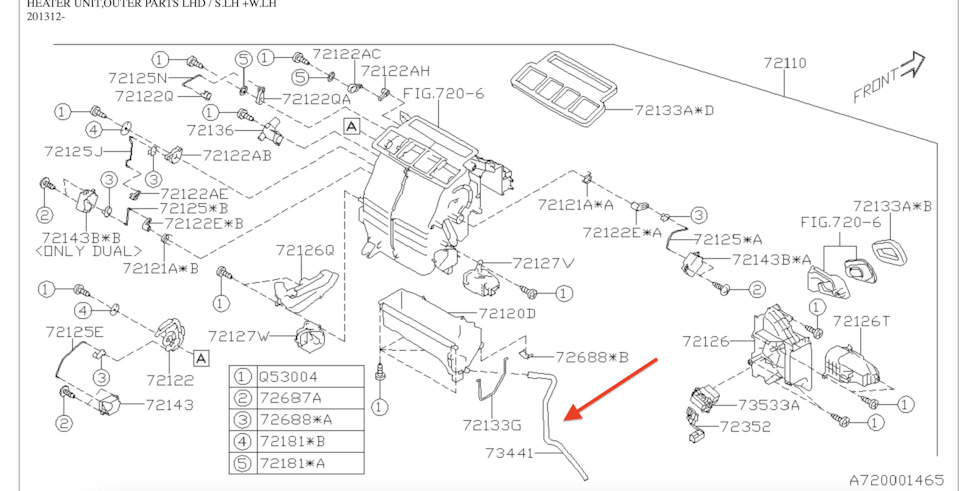 Чистка кондиционера — Subaru Levorg (VM), 1,6 л, 2015 года | плановое ...