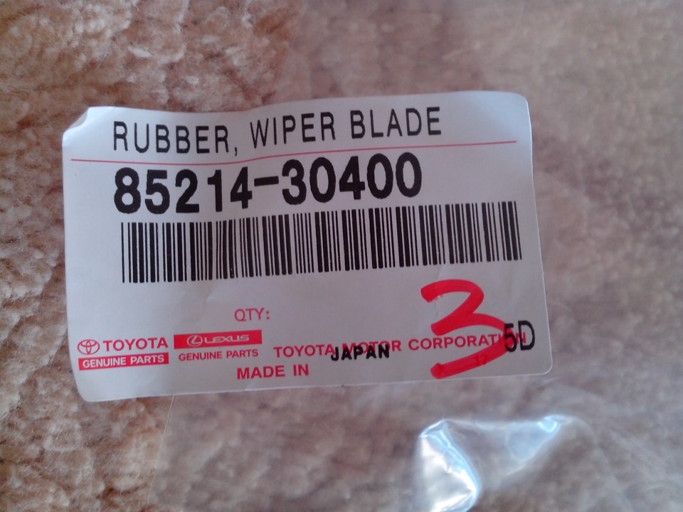 8521430400 Резинка щетки стеклоочистителя TOYOTA LEXUS | Запчасти на DRIVE2