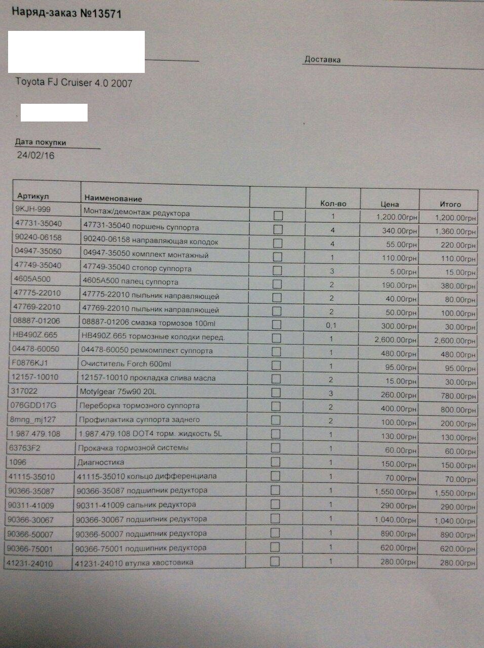 Редуктор и не только — Toyota FJ Cruiser, 4 л, 2008 года | визит на ...