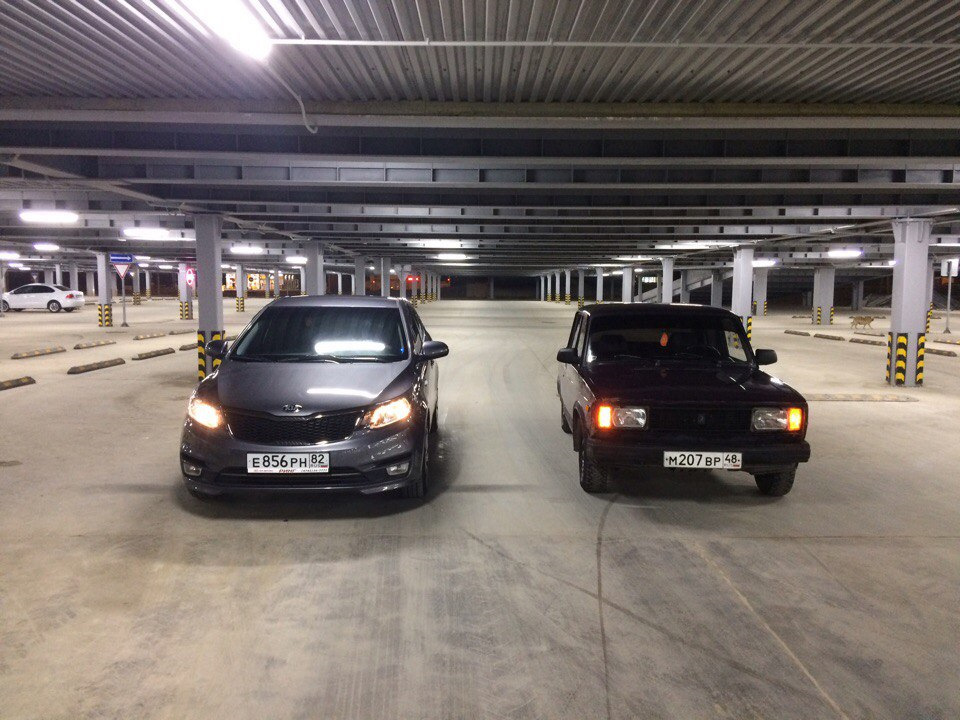 Ночной фотосет на парковке! — KIA Rio (3G), 1,6 л, 2016 года ...