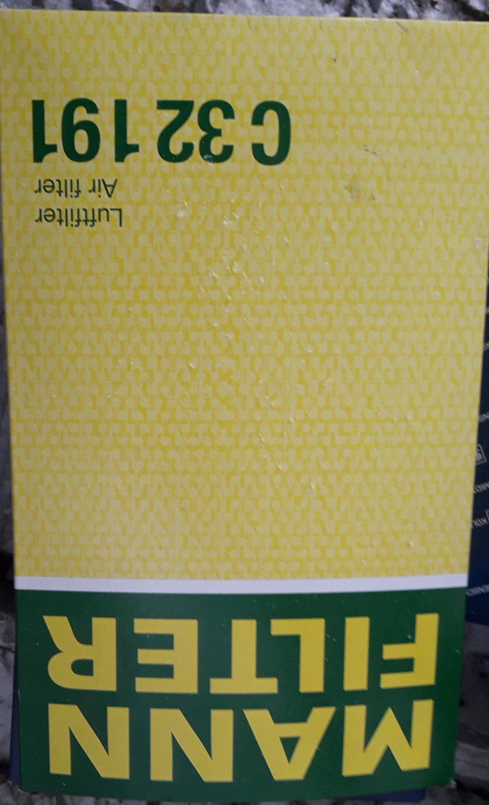 C32191 Воздушный фильтр MANN FILTER | Запчасти на DRIVE2